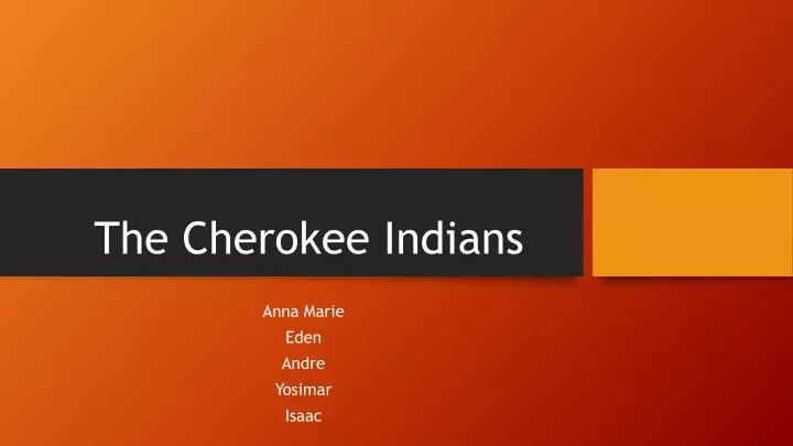 Cherokee Indian Powerpoint Template