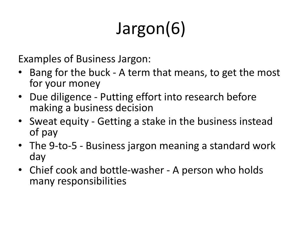 PPT 13A2 Slang Jargon And Other Non standard Features PowerPoint