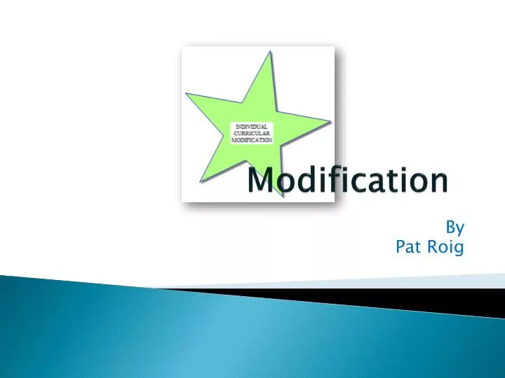 PPT - Modification PowerPoint Presentation, free download - ID:6146674