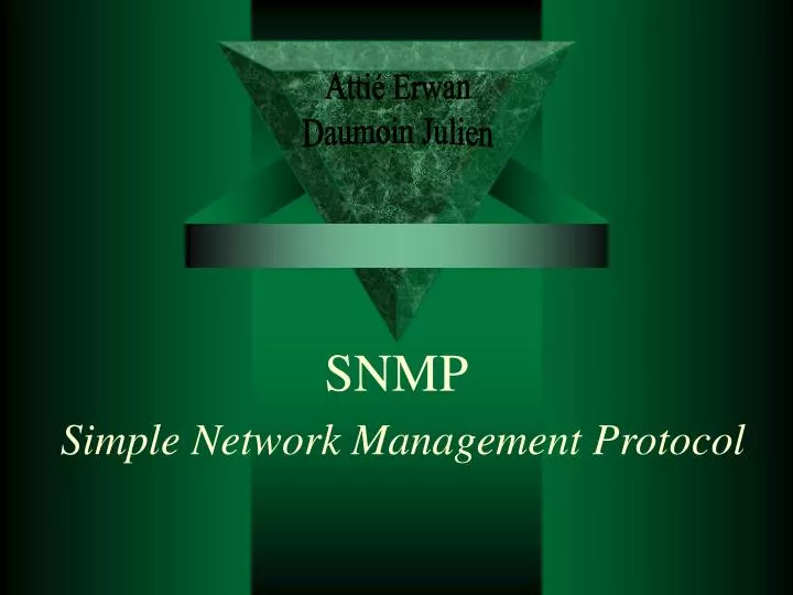 PPT - SNMP Simple Network Management Protocol PowerPoint Presentation ...