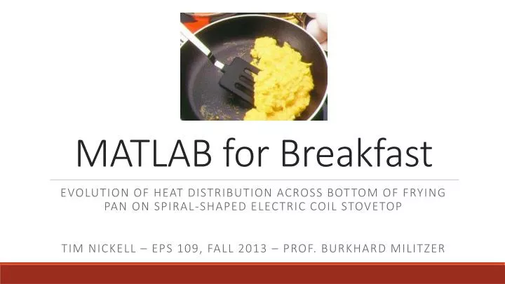 PPT - MATLAB for Breakfast PowerPoint Presentation, free download - ID ...
