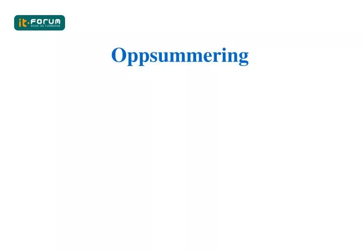 PPT - Oppsummering PowerPoint Presentation, free download - ID:6148607