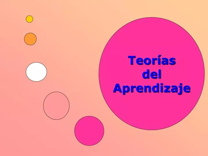 PPT - Teorías del Aprendizaje PowerPoint Presentation, free download ...