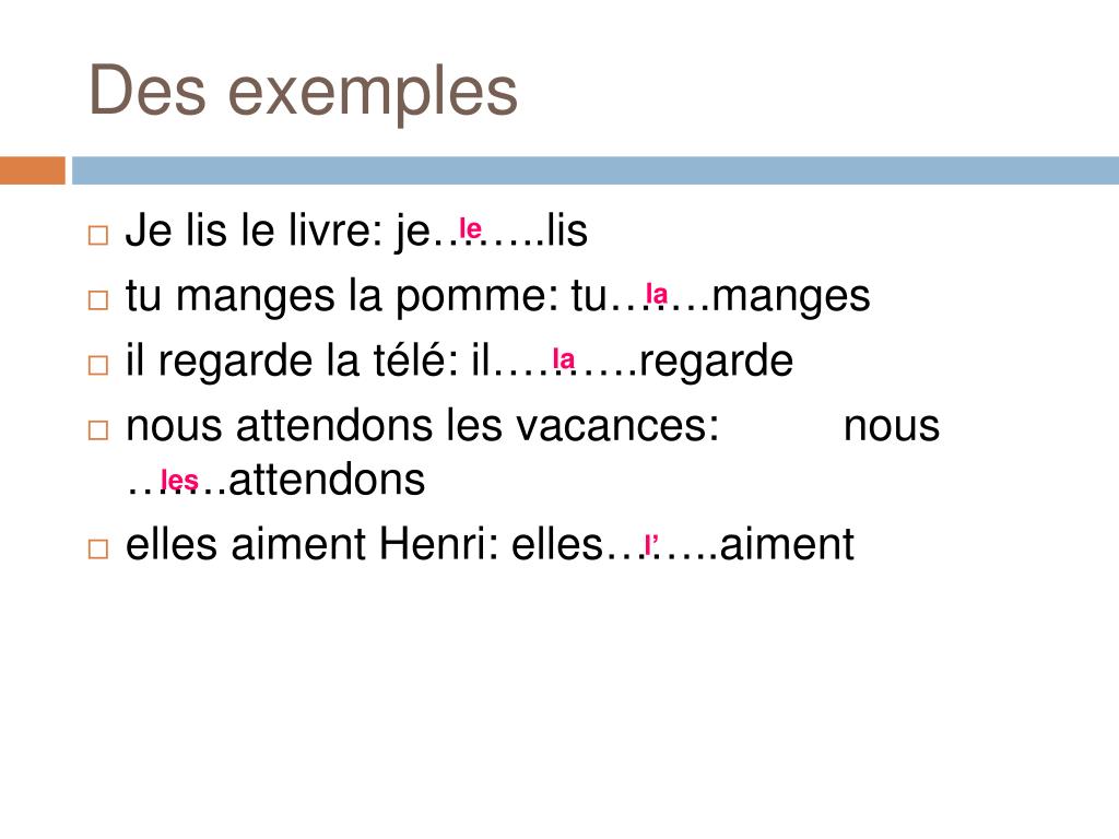 PPT - French Pronouns PowerPoint Presentation, free download - ID:6150159