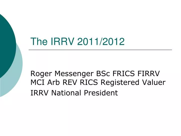 PPT - The IRRV 2011/2012 PowerPoint Presentation, free download - ID ...