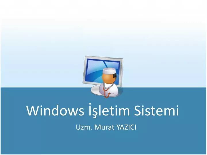 PPT - Windows İşletim Sistemi PowerPoint Presentation, free download ...
