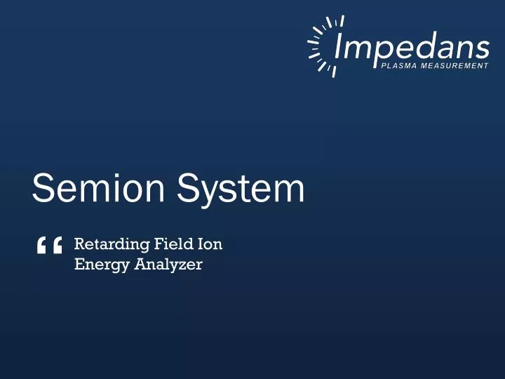 PPT - Semion System PowerPoint Presentation, free download - ID:6151777