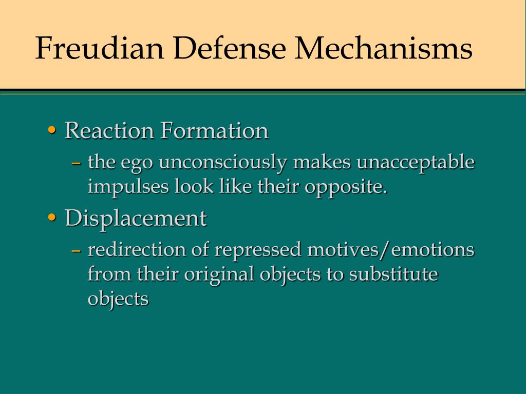 PPT - Freudian Defense Mechanisms PowerPoint Presentation, free ... PPT - Freudian Defense Mechanisms PowerPoint Presentation, free ...
