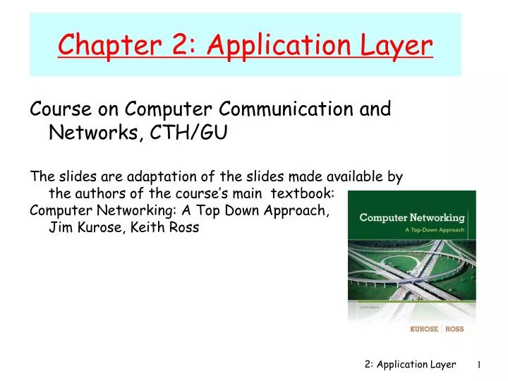 PPT - Chapter 2: Application Layer PowerPoint Presentation, free ...