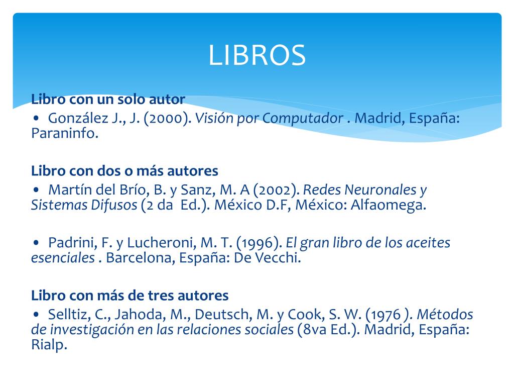 PPT - Resumen de políticas de la APA para citas y referencias ...