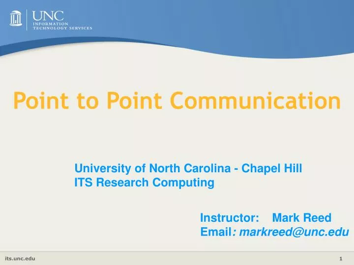 PPT - Point to Point Communication PowerPoint Presentation, free ...