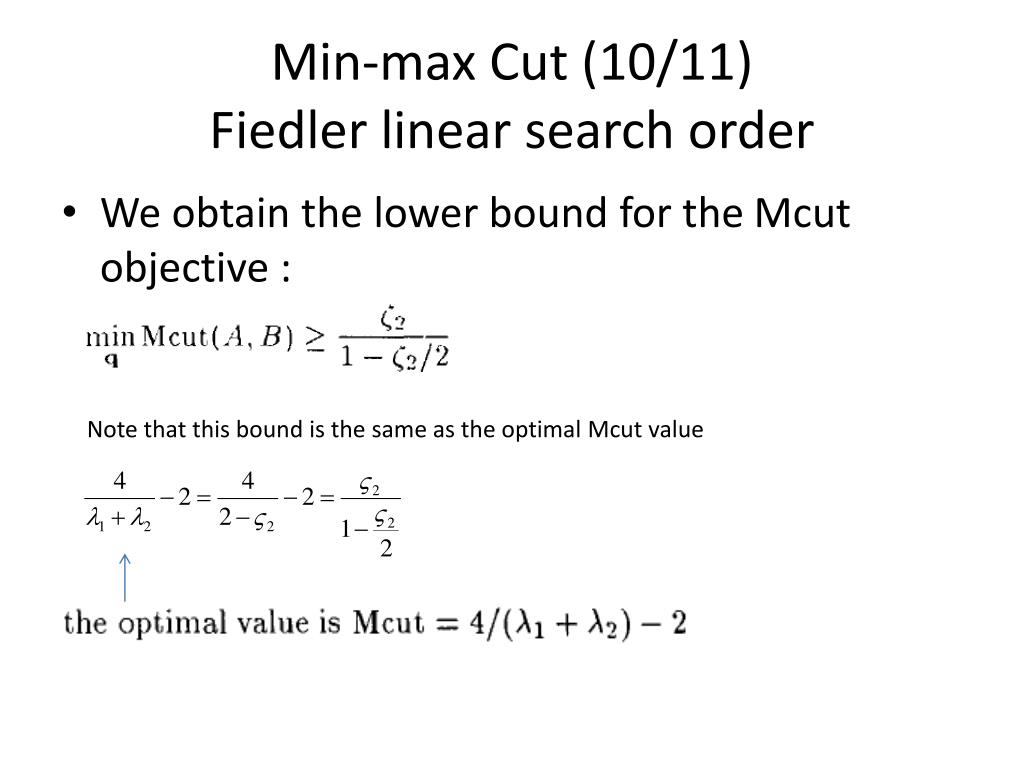 Ppt A Min Max Cut Algorithm For Graph Partitioning And Data Clustering Powerpoint Presentation