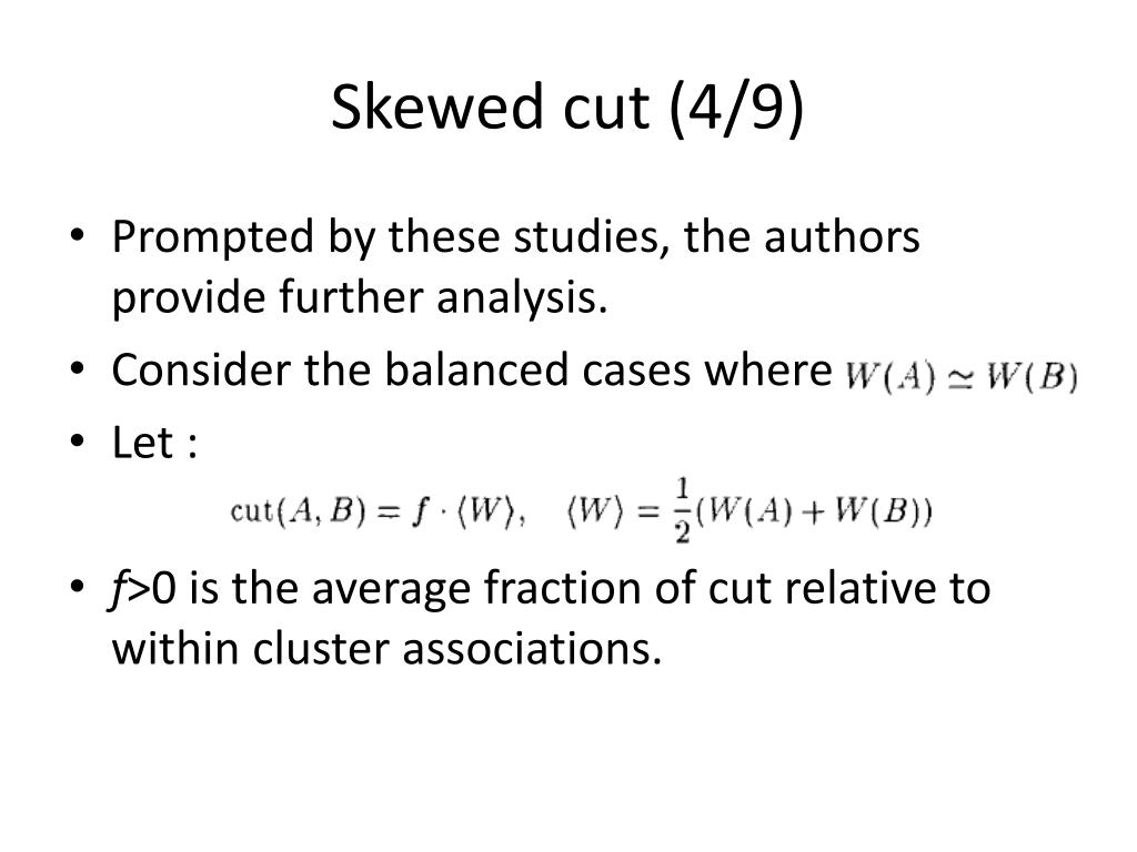 Ppt A Min Max Cut Algorithm For Graph Partitioning And Data Clustering Powerpoint Presentation