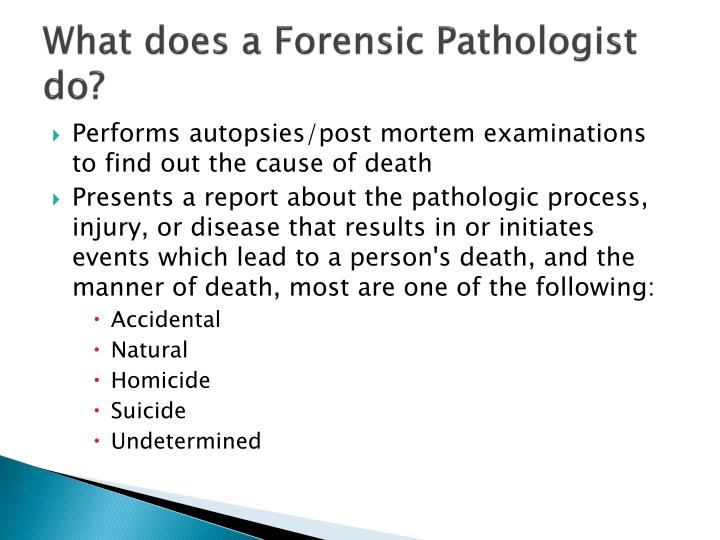 PPT - Forensic Pathology PowerPoint Presentation - ID:6155012