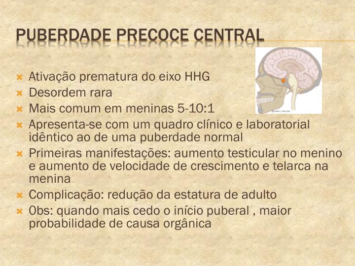 PPT - Puberdade precoce PowerPoint Presentation - ID:6155165