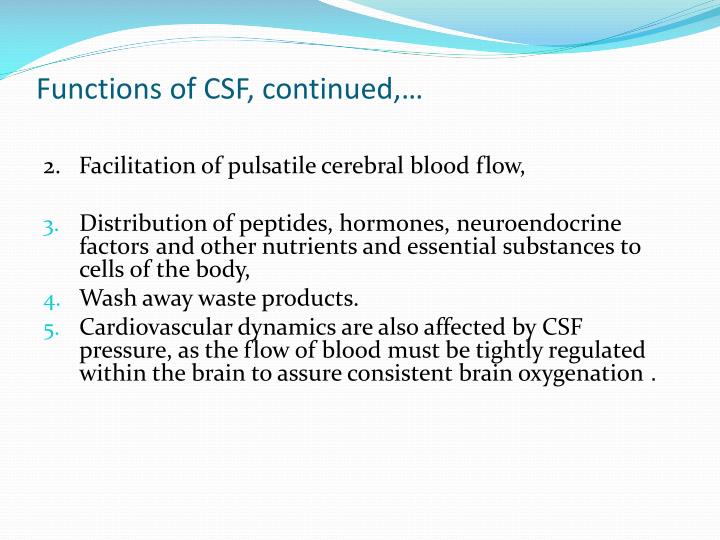 PPT - Cerebral circulation & CSF formation PowerPoint Presentation - ID ...