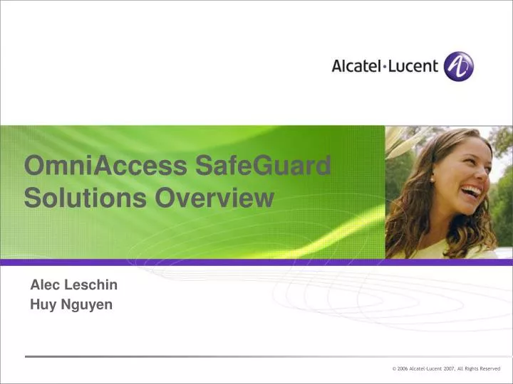 PPT - OmniAccess SafeGuard Solutions Overview PowerPoint Presentation, free download - ID:6155534