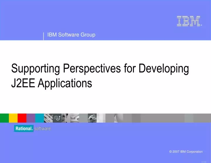 PPT - Supporting Perspectives for Developing J2EE Applications ...