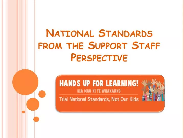 PPT - National Standards from the Support Staff Perspective PowerPoint ...
