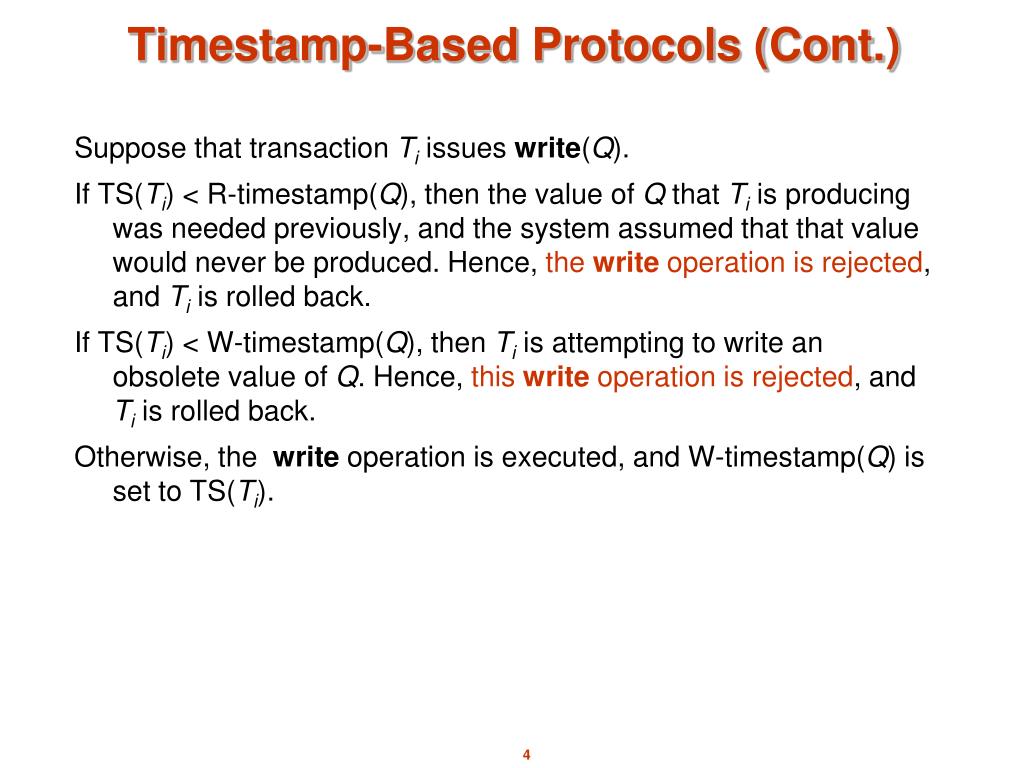 PPT - Timestamp-based Concurrency Control PowerPoint Presentation, free ... PPT - Timestamp-based Concurrency Control PowerPoint Presentation, free ...