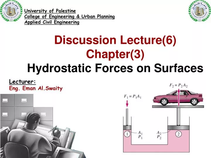 PPT - Discussion Lecture(6) Chapter(3) Hydrostatic Forces on Surfaces PowerPoint Presentation ...