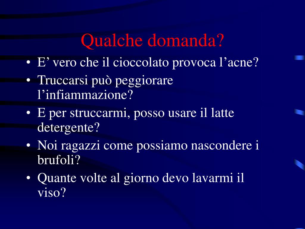 PPT - L’acne: non solo brufoli…. Dott.ssa Patrizia Cecchetti PowerPoint ...