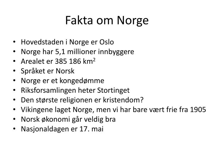 PPT - Norge PowerPoint Presentation - ID:6160114