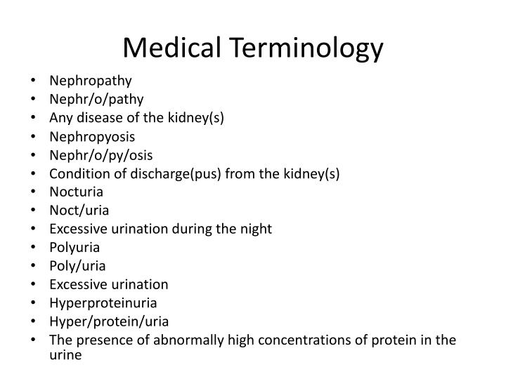PPT - Medical Terminology PowerPoint Presentation - ID:6160922