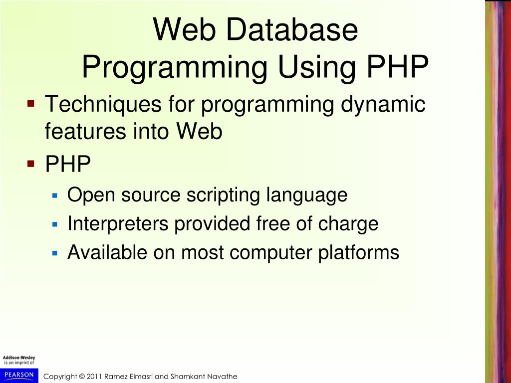 Ppt Chapter 14 Web Database Programming Using Php Powerpoint Presentation Id6161422