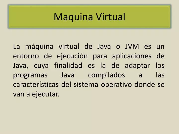 PPT - Maquina Virtual PowerPoint Presentation, free download - ID:6161766