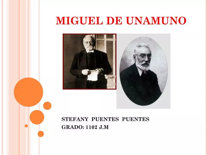 PPT - MIGUEL DE UNAMUNO PowerPoint Presentation, free download - ID:6163233