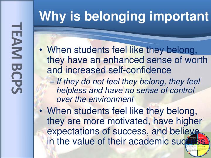 PPT - Creating a Sense of Belonging PowerPoint Presentation - ID:6163452