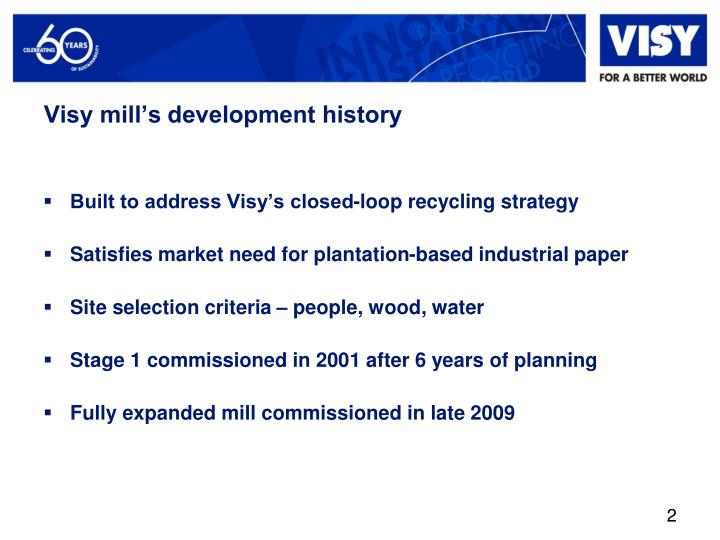 PPT - Visy Tumut Pulp and Paper Mill PowerPoint Presentation - ID:6163485