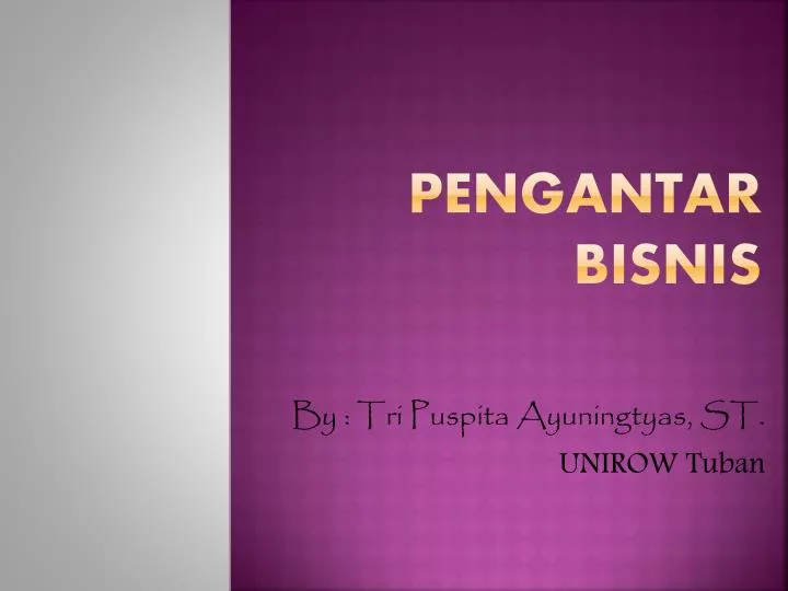PPT - Pengantar bisnis PowerPoint Presentation, free download - ID:6163881