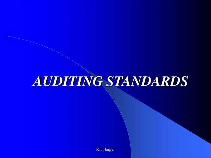 PPT - AUDITING STANDARDS PowerPoint Presentation, free download - ID ...