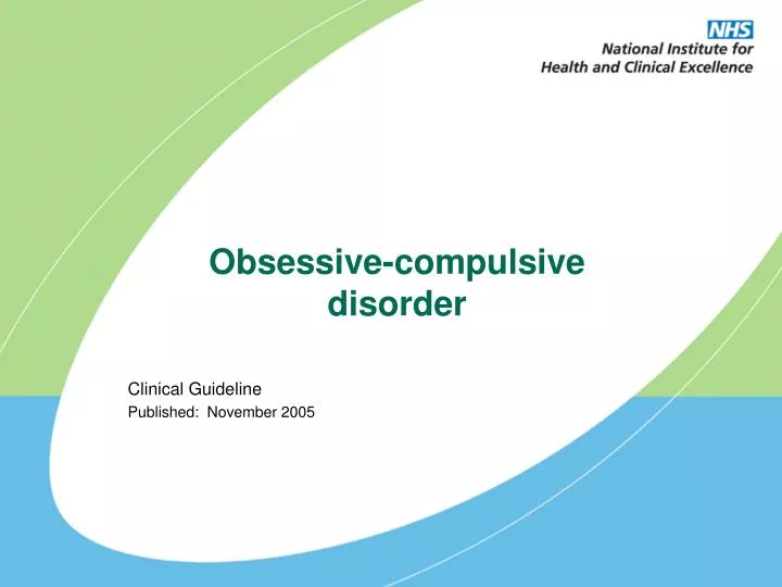 PPT - Obsessive-compulsive disorder PowerPoint Presentation, free ...