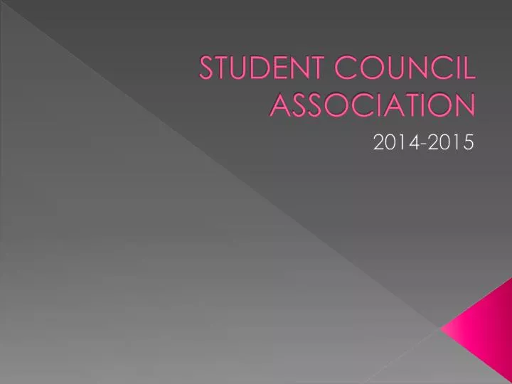 PPT - STUDENT COUNCIL ASSOCIATION PowerPoint Presentation, free ...