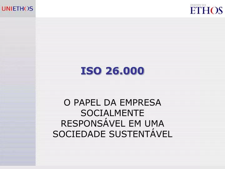 PPT - ISO 26.000 PowerPoint Presentation, free download - ID:6165383
