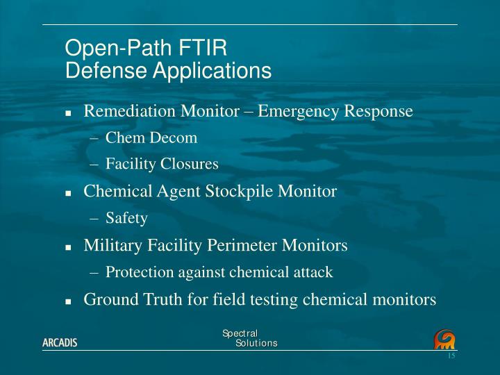 PPT - Infrared Active Open-Path Spectroscopy to Measure Chemical Agents ...