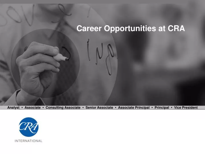 PPT - Career Opportunities at CRA PowerPoint Presentation, free ...