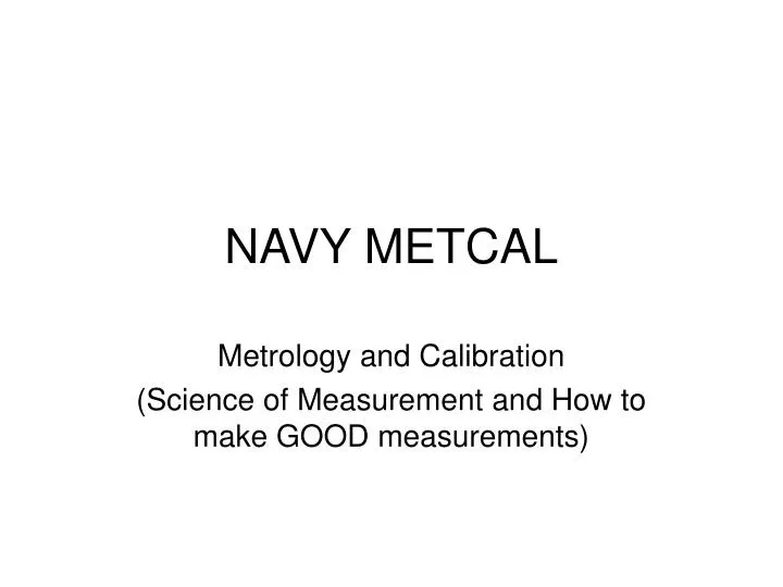 PPT - NAVY METCAL PowerPoint Presentation, free download - ID:6166549