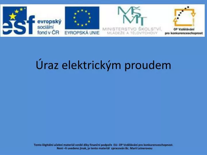 PPT - Úraz elektrickým proudem PowerPoint Presentation, free download ...