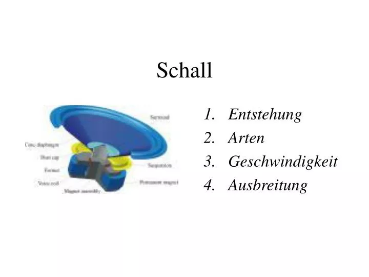 PPT - Schall PowerPoint Presentation, free download - ID:6167357