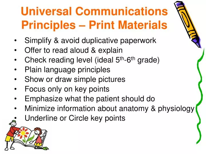 PPT - Universal Communications Principles – Print Materials PowerPoint ...