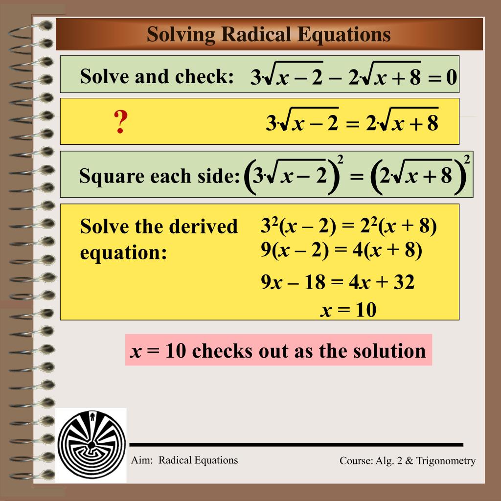 PPT Aim How Do We Solve Radical Equations PowerPoint Presentation PPT Aim How Do We Solve Radical Equations PowerPoint Presentation