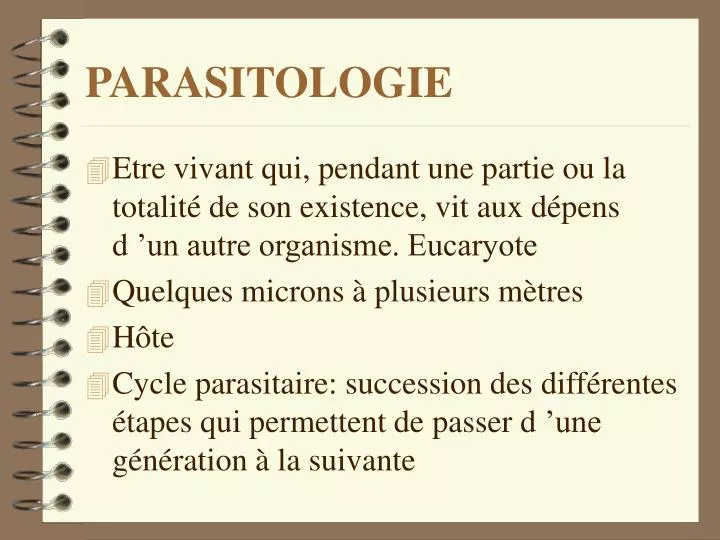 PPT - PARASITOLOGIE PowerPoint Presentation, free download - ID:6170637