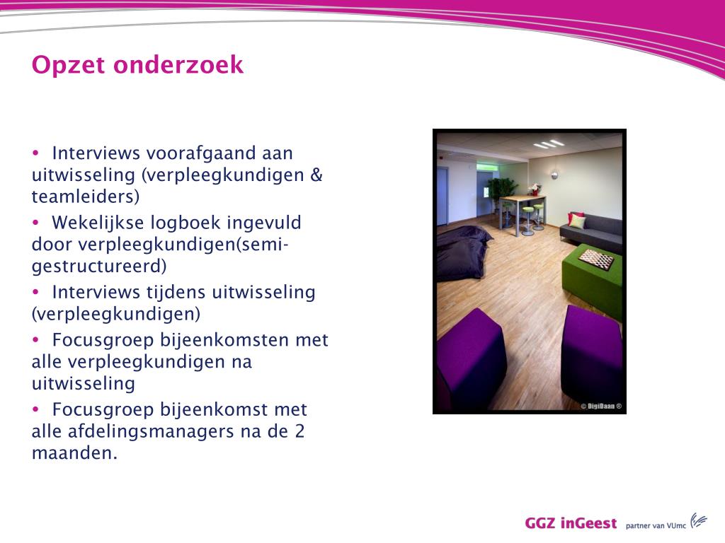 PPT - Uitwisseling verpleegkundigen tussen drie gesloten ...