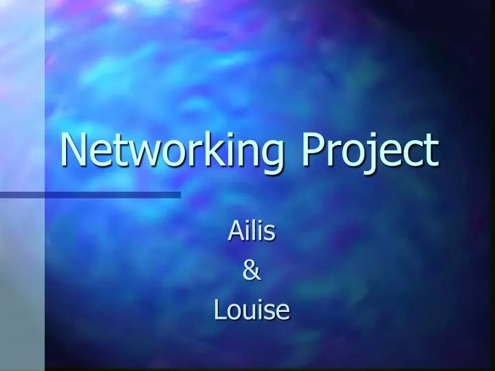 PPT - Networking Project PowerPoint Presentation, free download - ID ...