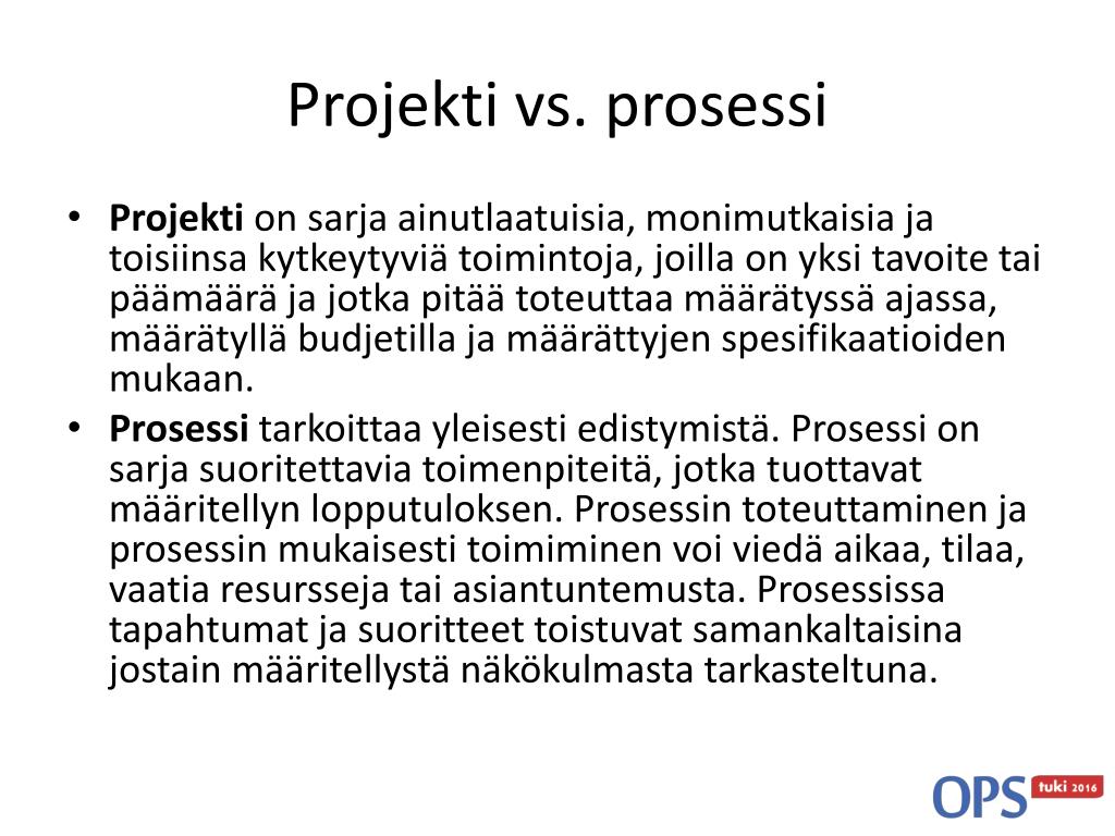 PPT - Prosessiosaaminen - prosessiosaajaksi PowerPoint Presentation ...