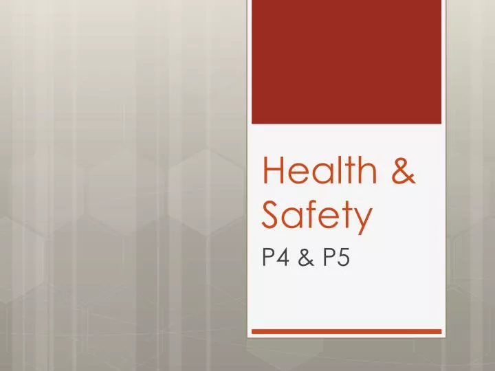 PPT - Health & Safety PowerPoint Presentation, free download - ID:6172453